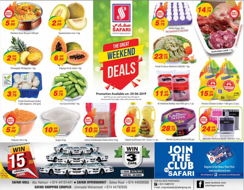 Safari Hypermarket Weekend Promo Until 20-06-2019